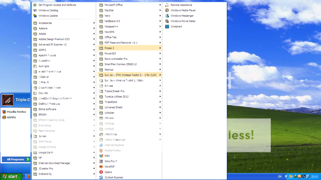 Membuat Scroll Menu pada Windows Xp